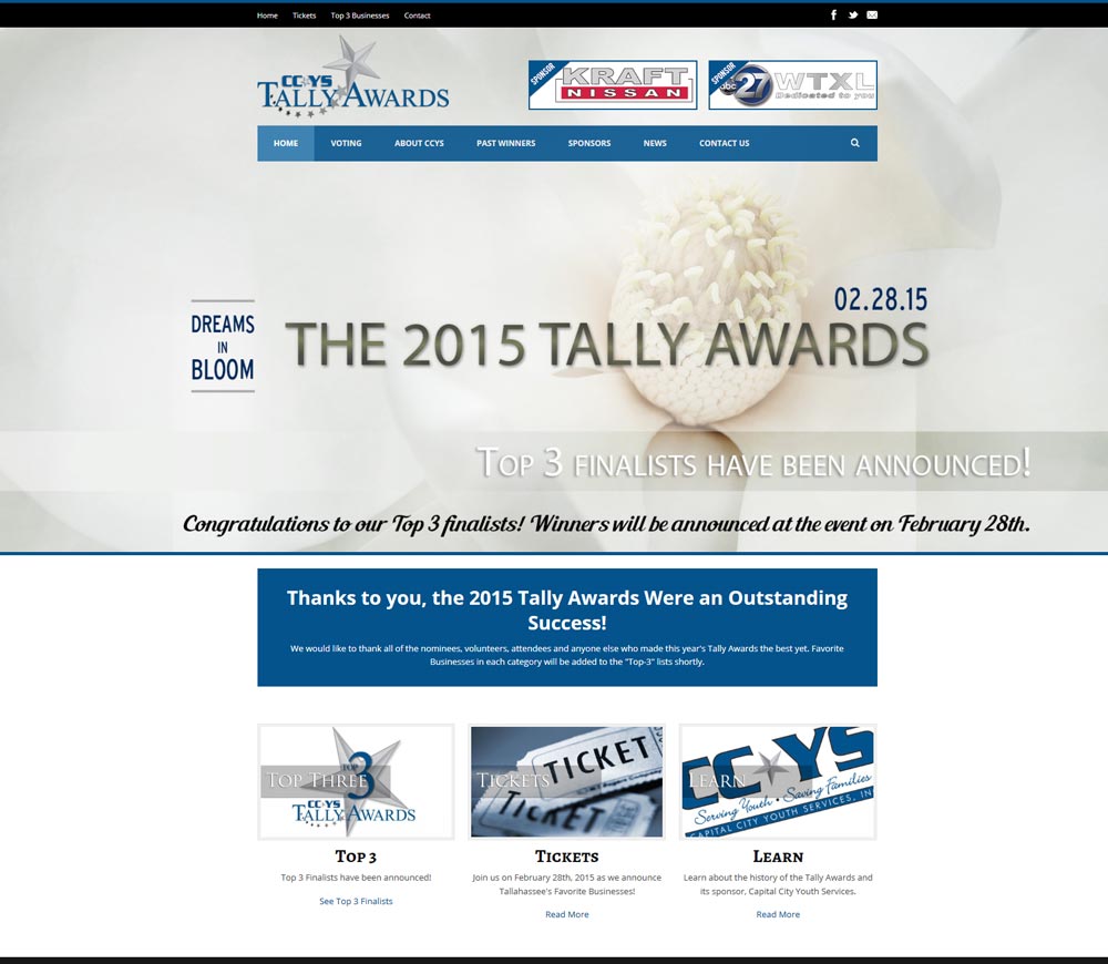 2015 Tally Awards | Tallahassee Web Design and WordPress Development
